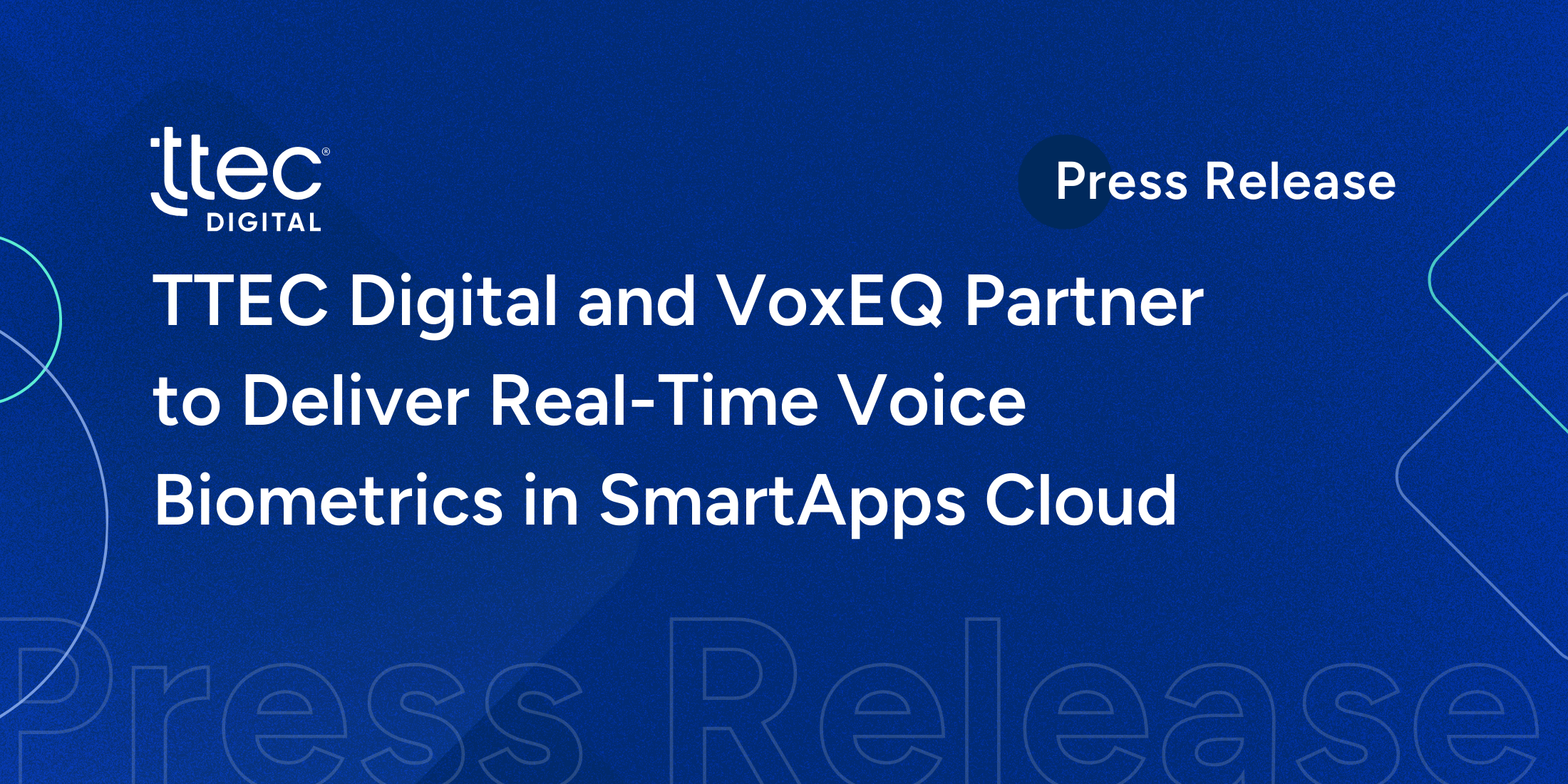 TTEC Digital and VoxEQ offer voice biometrics in SmartApps | TTEC Digital